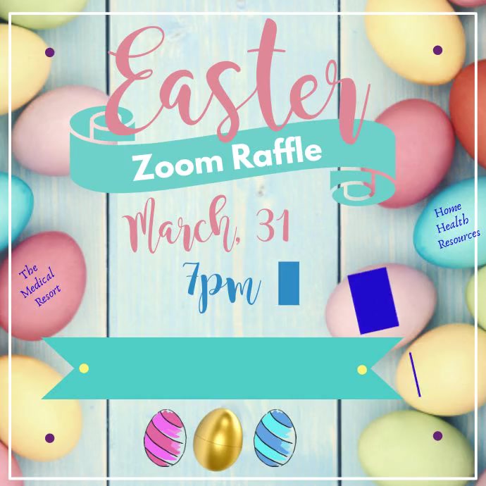 Easter Zoom Raffle | PosterMyWall