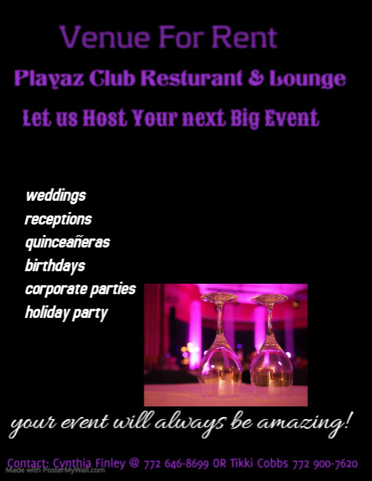 reception hall, event center, banquet, hall | PosterMyWall