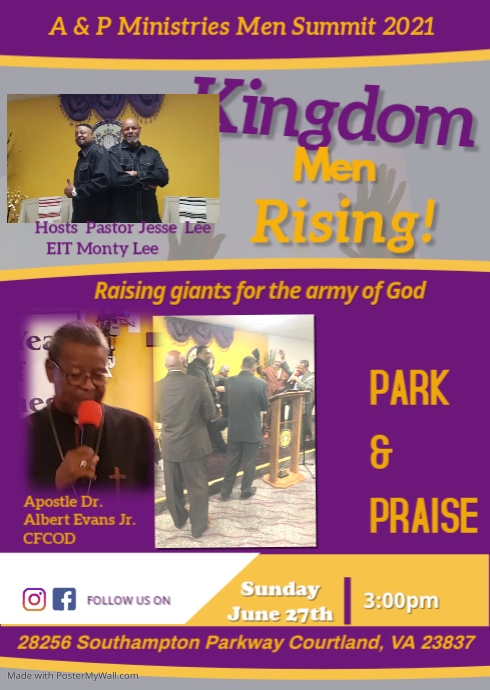 Copy of Christian men event flyer | PosterMyWall