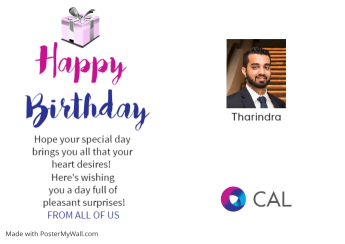 Copy of Birthday CAL (6) | PosterMyWall