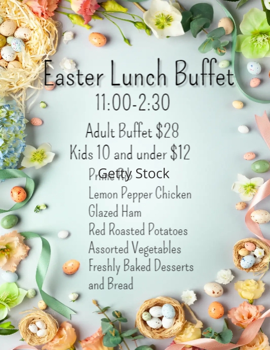 Easter Buffet Mini Ad | PosterMyWall