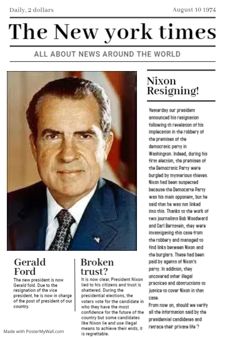 Copie de Conventional Newspaper Layout | PosterMyWall