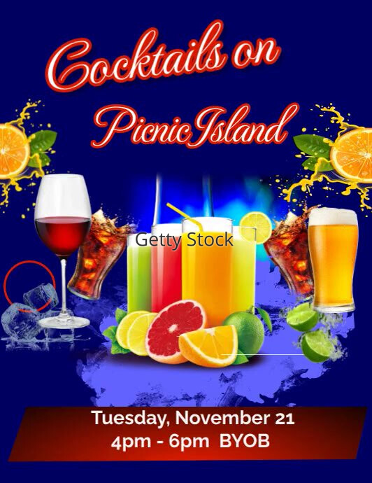 Cocktails Picnic Island TV (1) | PosterMyWall