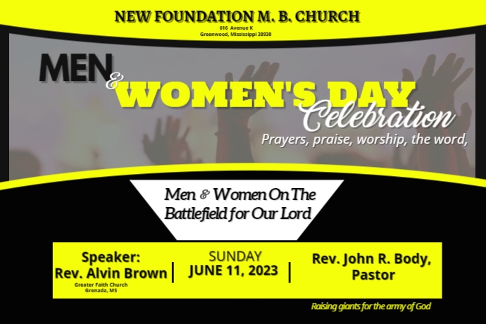 Copy of Christian men event flyer (3) | PosterMyWall