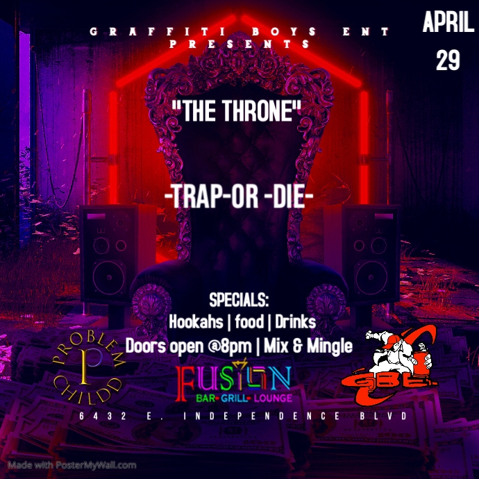 Copy of Trap King Throne The Mixtape CD Cover | PosterMyWall