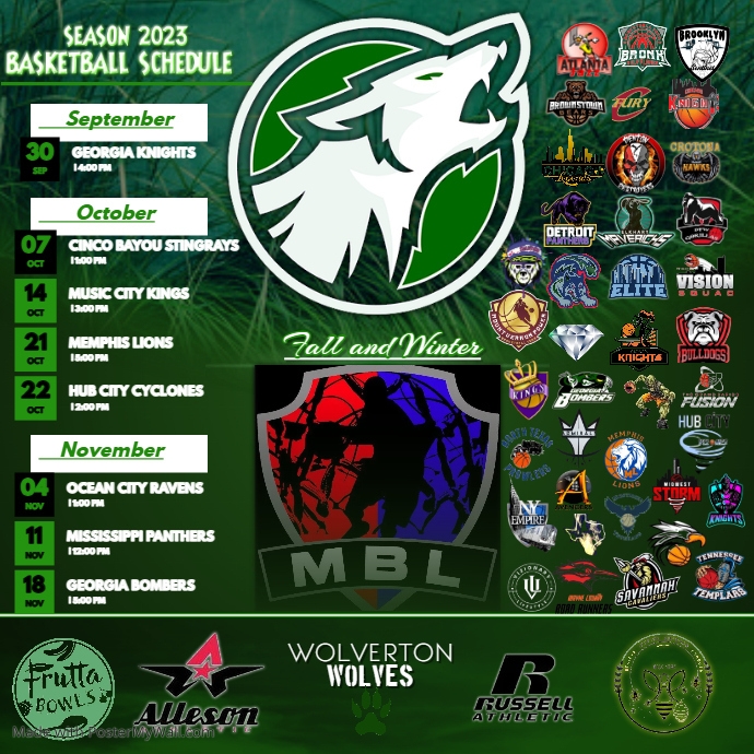 Copy of OFFICIAL ECBL GA FIRE 2021 SCHEDULE X1 | PosterMyWall