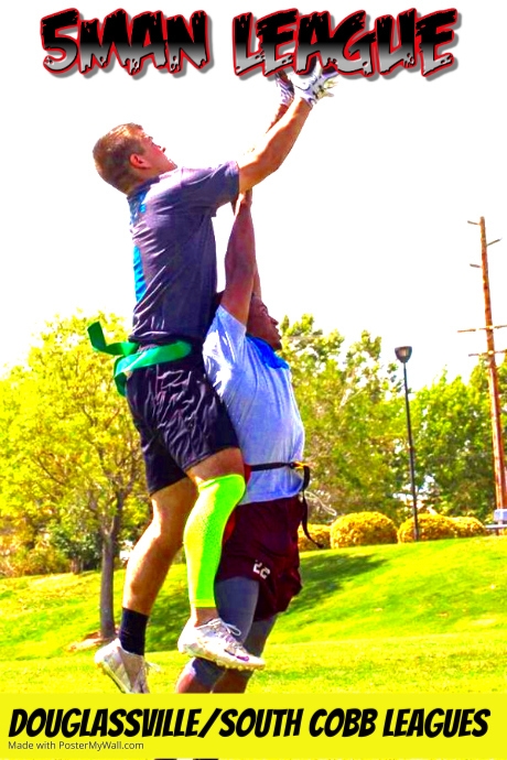 5MAN LEAGUE FLYER | PosterMyWall