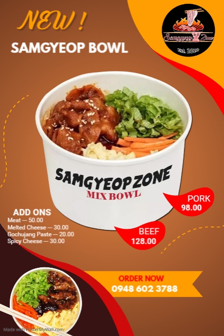 Restaurant menu Tumblr Graphic | PosterMyWall