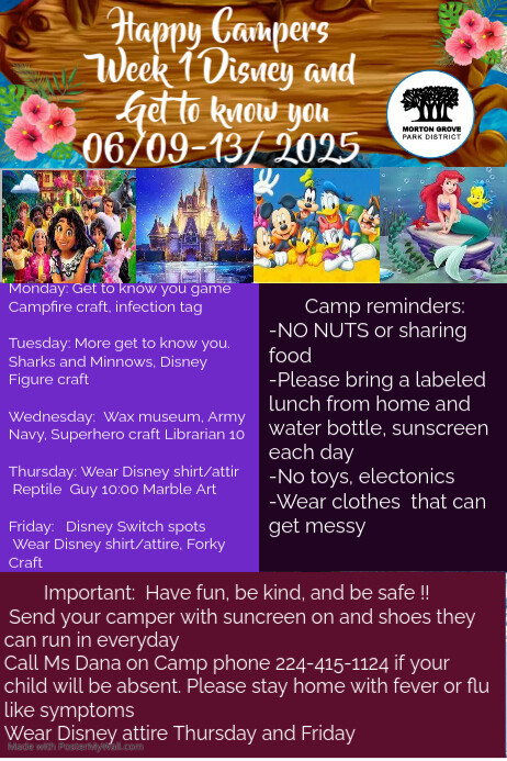 Happy Campers week 1 (1) | PosterMyWall