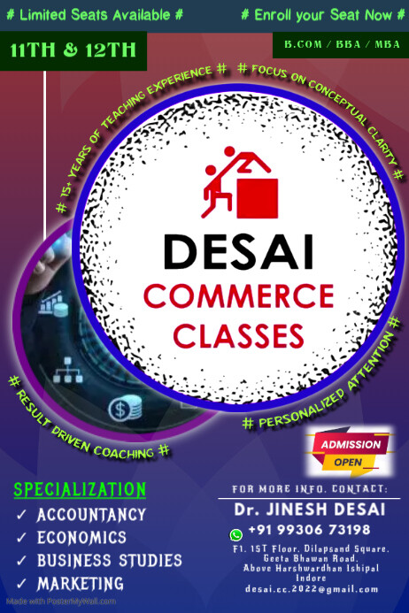 Copy of Tuition Service Poster Design template | PosterMyWall