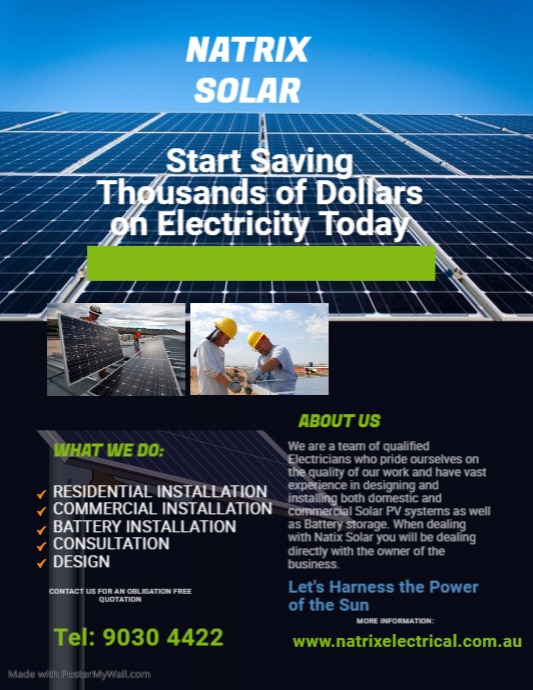 Copy of Solar Energy Company Flyer | PosterMyWall
