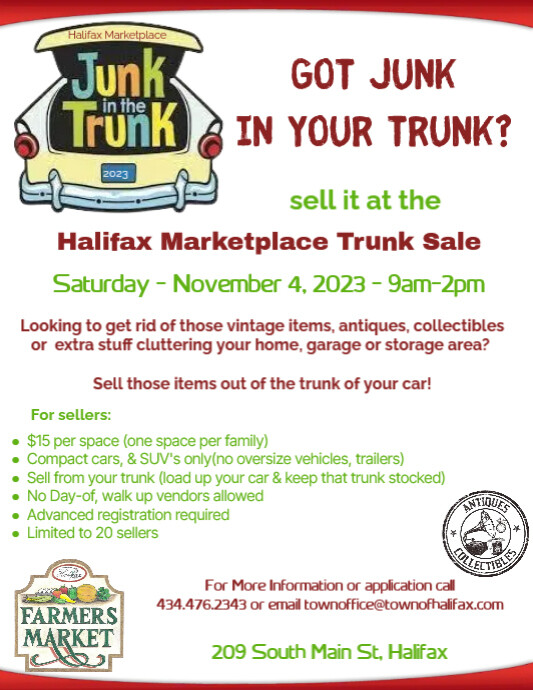 Junk in the Truck And Flea Market Flyer | PosterMyWall