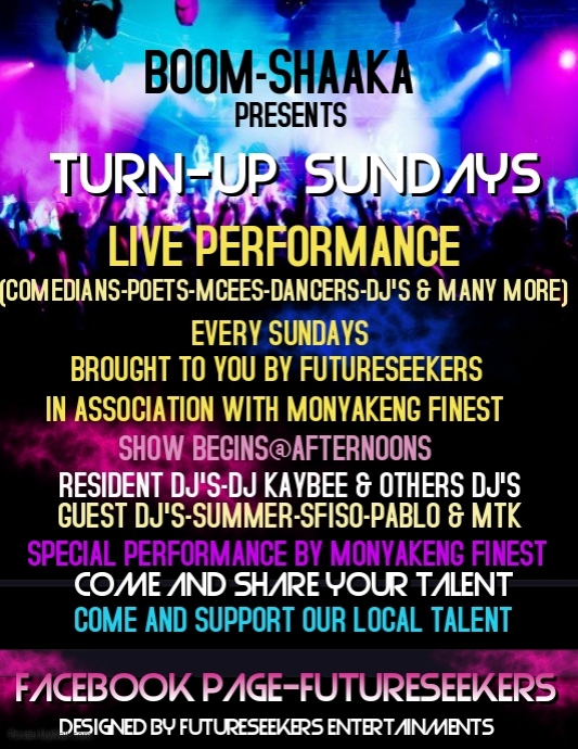 TURN-UP SUNDAYS | PosterMyWall