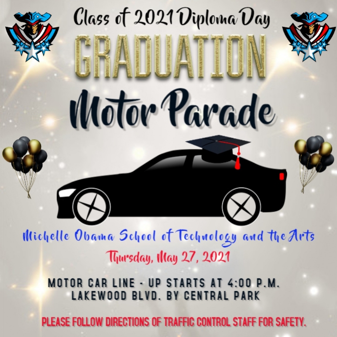 Copy of Copy of GRADUATION 2020 PARADE FLYER TEMPLATE | PosterMyWall