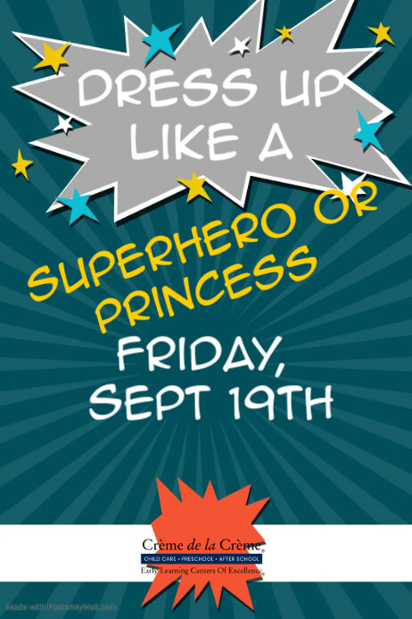 Copy of Event Flyer Superhero Theme Poster Invitation Party | PosterMyWall