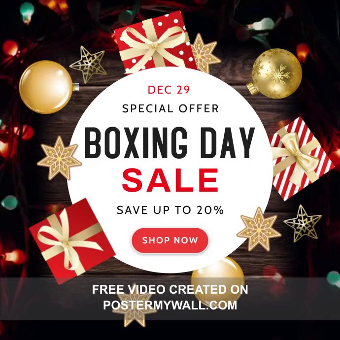 Copy of Boxing Day Square Image Advertisement | PosterMyWall