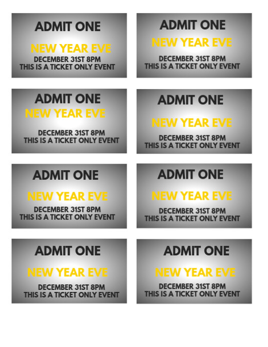 Tickets | PosterMyWall