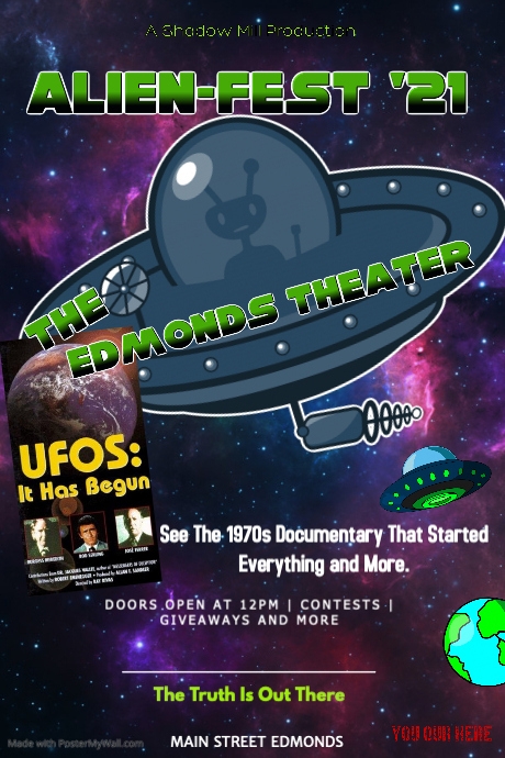 Copy of Copy of Ufo galaxy party flyer template | PosterMyWall