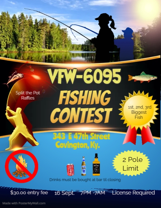 Fishing contest flyer design | PosterMyWall