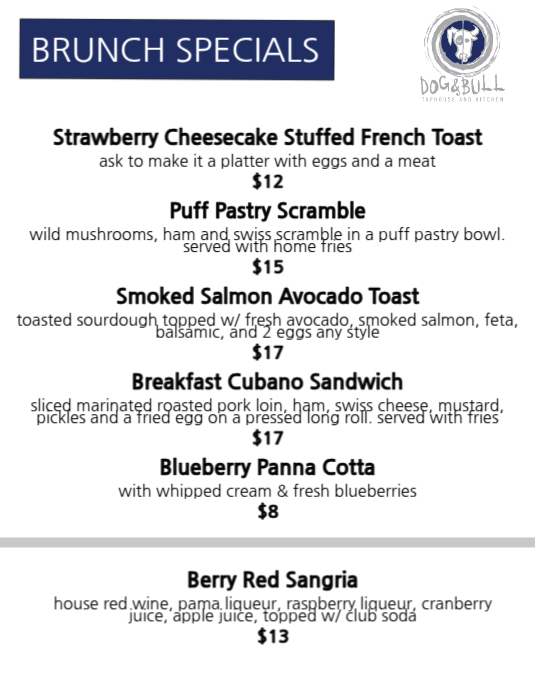 BRUNCH SPECIALS | PosterMyWall