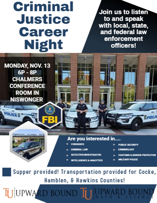 Criminal Justice Career Speaker | PosterMyWall