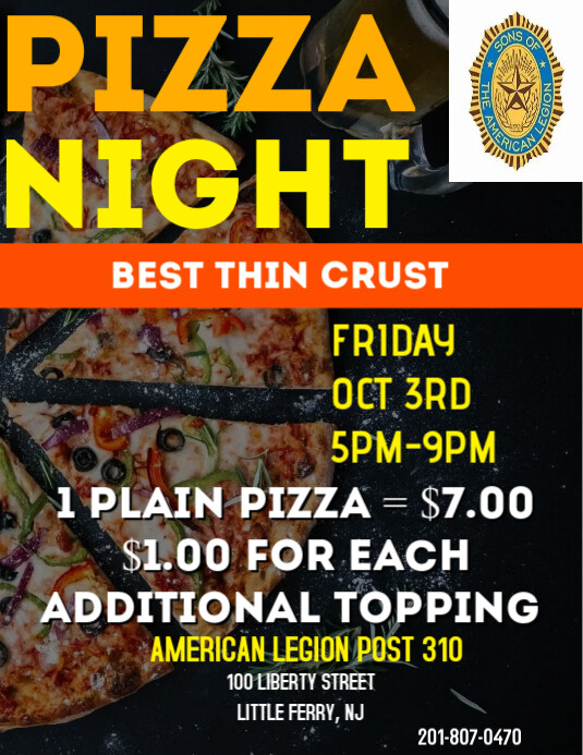 Pizza and beer night flyer advertisement | PosterMyWall