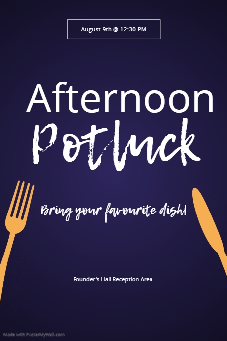 Potluck dinner flyer template | PosterMyWall