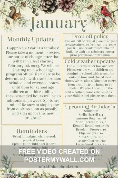 January Newsletter | PosterMyWall