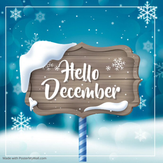 hello december | PosterMyWall