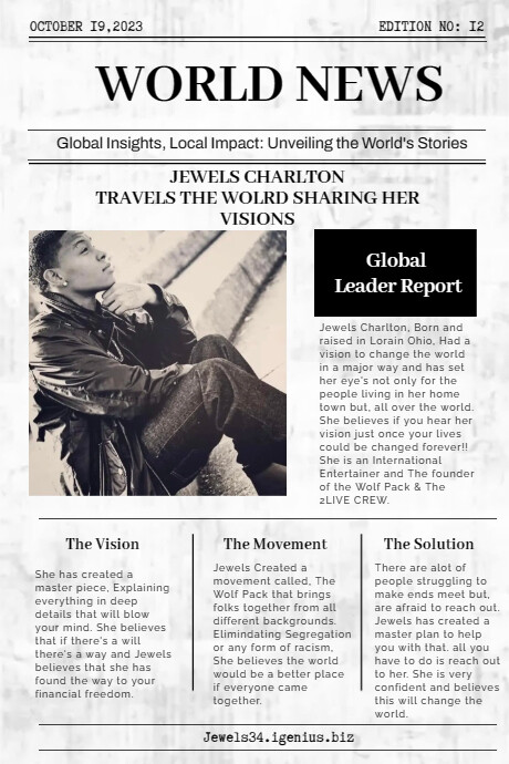 Copy of newspaper template | PosterMyWall