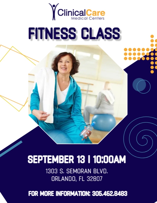 Senior Fitness Program Flyer Template | PosterMyWall