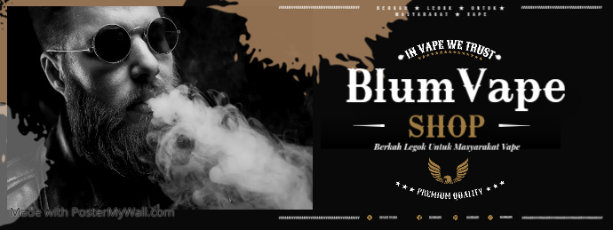 Salinan VAPE SHOP BANNER | PosterMyWall