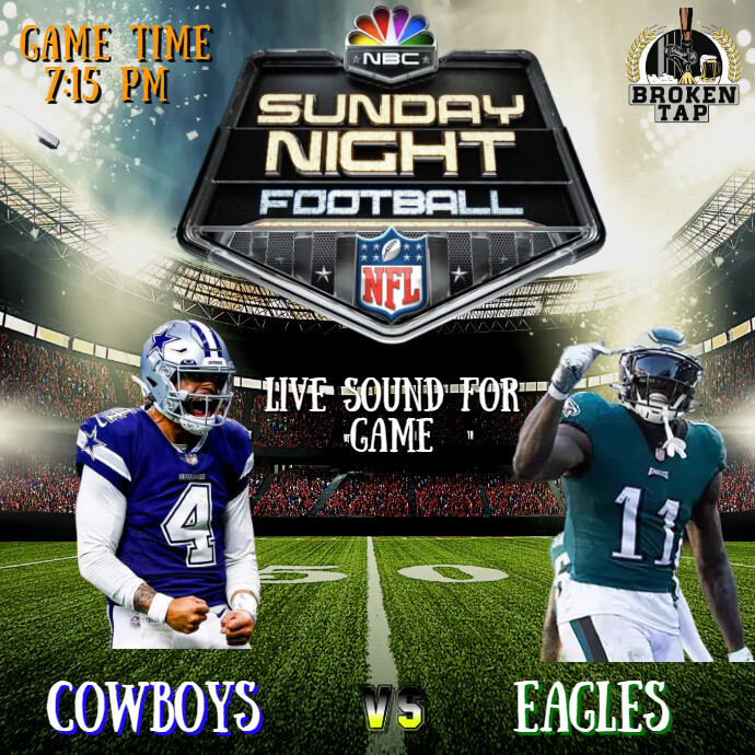 SUNDAY NIGHT FOOTBALL FLYER TEMPLATE | PosterMyWall