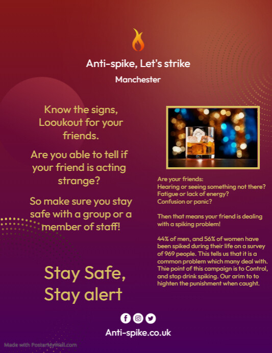 Anti-spike, Let's strike | PosterMyWall