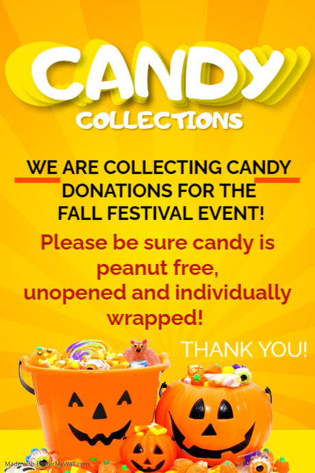 Halloween Candy Collection Party Template | PosterMyWall
