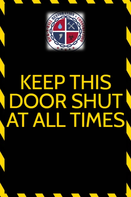 Keep This Door Shut Poster Template | PosterMyWall
