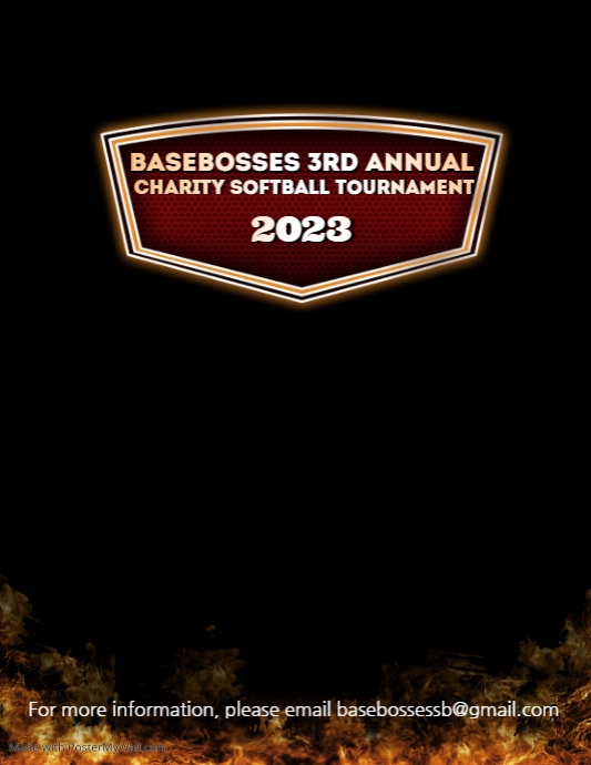 Modern softball tournament poster design | PosterMyWall