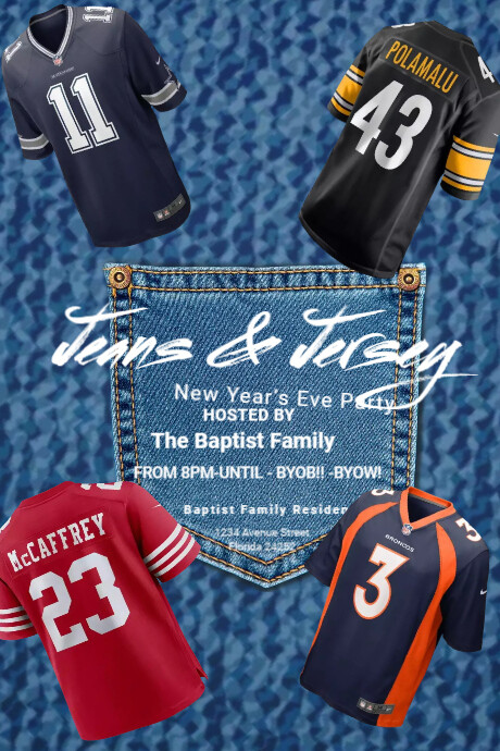 Denim Party Flyer Template | PosterMyWall