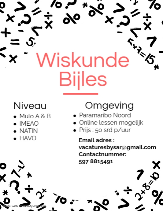 Math Tutoring Flyer | PosterMyWall