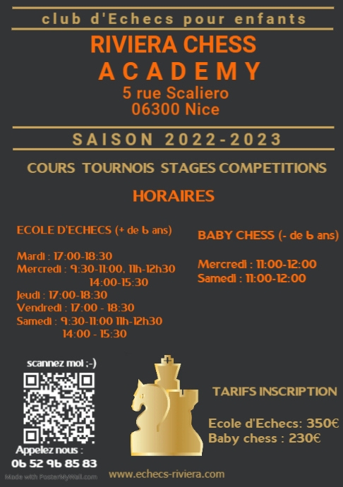 Copy of Riviera Chess Academy Flyer | PosterMyWall