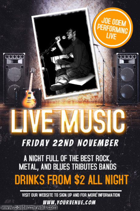 Rock Night - HIGH RES | PosterMyWall