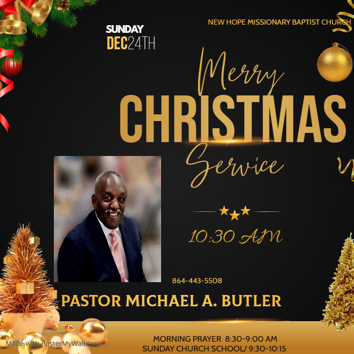 Christmas church Flyer | PosterMyWall