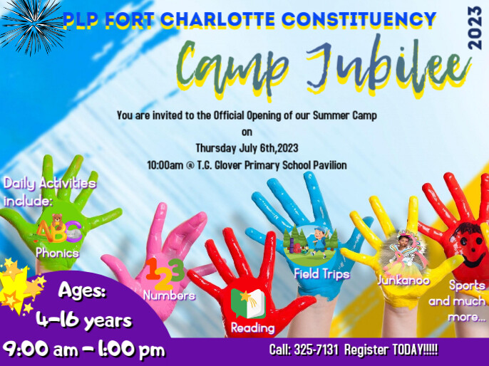 Camp Jubilee Opening Invitation | PosterMyWall