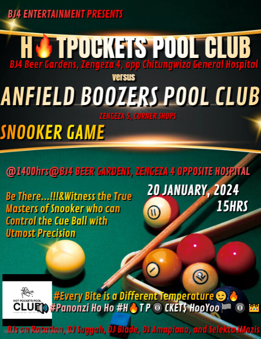 Black Gold Billiard Tournament Flyer | PosterMyWall