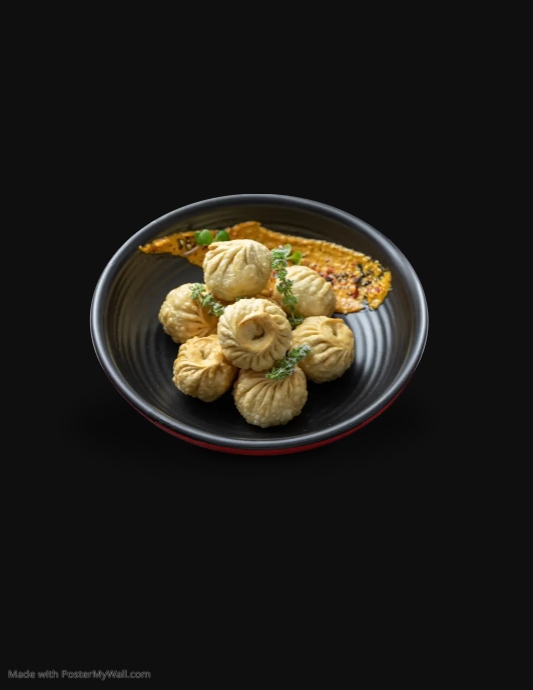 Delicious momos and food menu flyer design | PosterMyWall