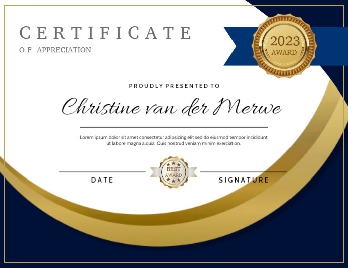 Copy of CERTIFICATE | PosterMyWall
