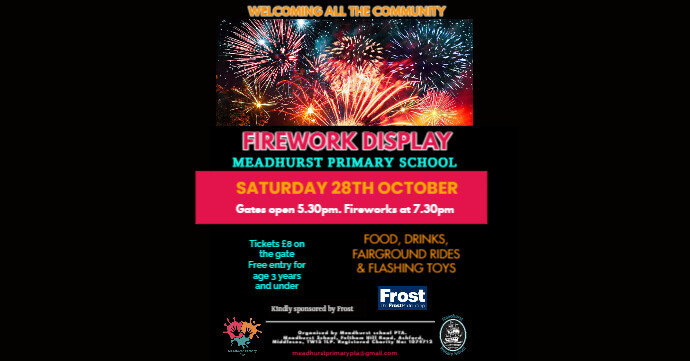 Copy of FIREWORK community | PosterMyWall