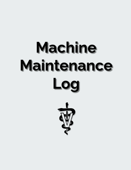 Machine Maintenance Log | PosterMyWall