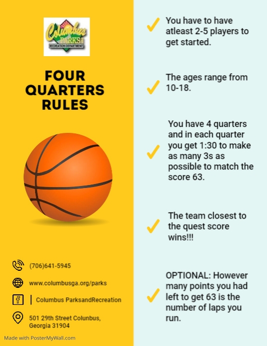 four quarters rules | PosterMyWall