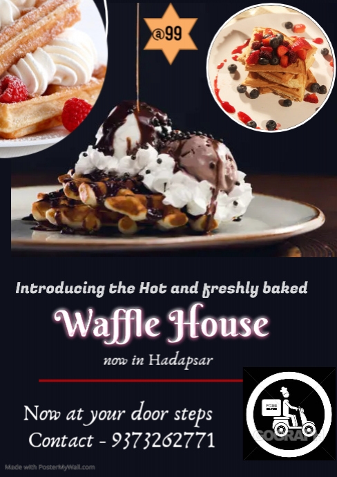 Copy of Restaurant Waffles Flyer ad Template | PosterMyWall